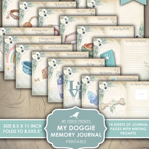 Junk Journal, Dog, Memory, Pet, My Doggie, Grief, Loss, Memorial, Puppy ...