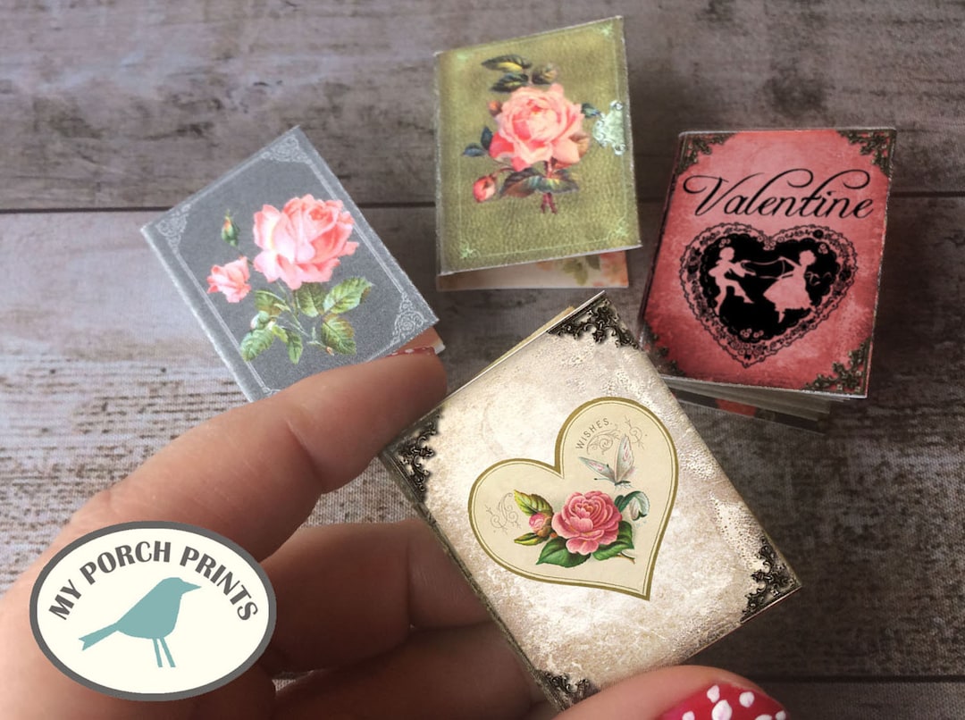 Love Mini Books, Junk Journal, Charm, Valentine's Day, Gift for Him ...