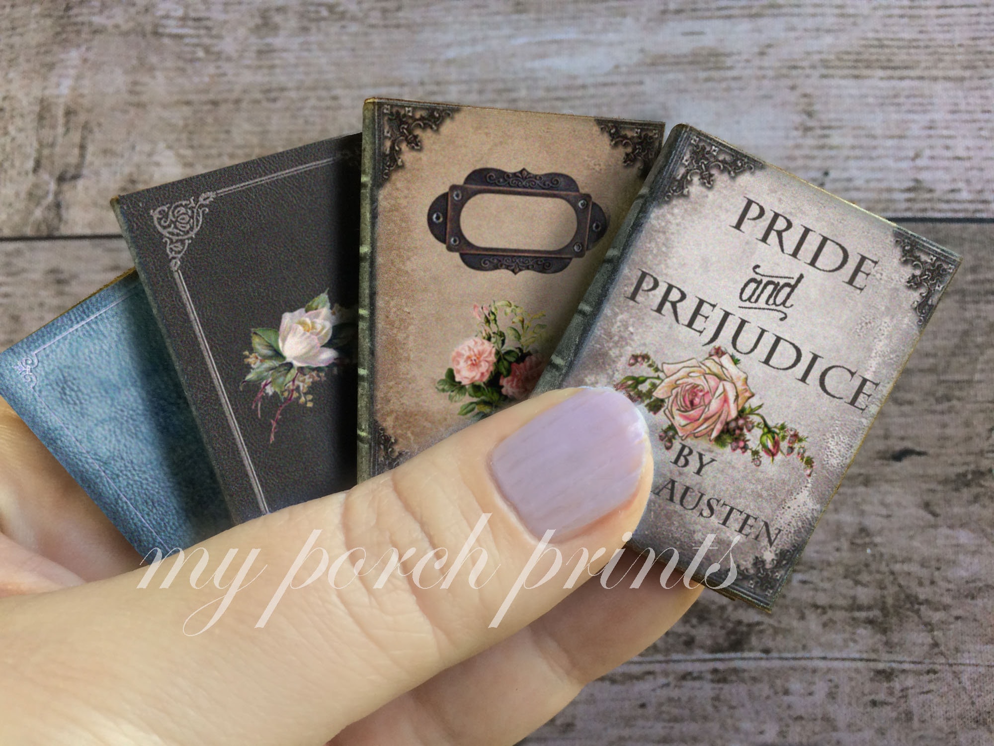 Jane Austen Mini Books Pride and Prejudice Miniature Junk - Etsy