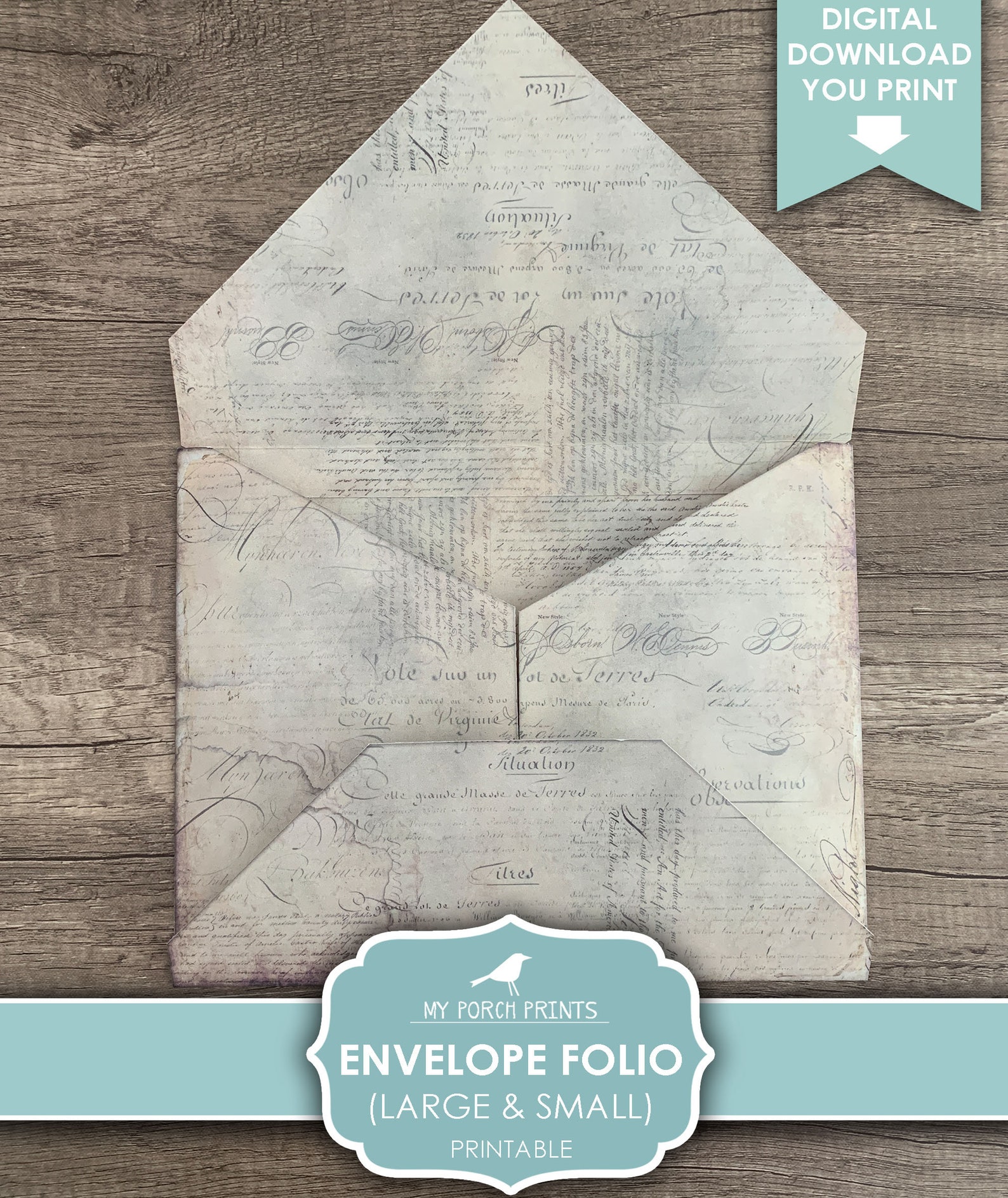 Envelope Folio Junk Journal Vintage Hold Ephemera Craft - Etsy