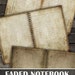 Faded Notebook, Journal Page, Book, Vintage, 5x7, Junk Journal, Grunge ...
