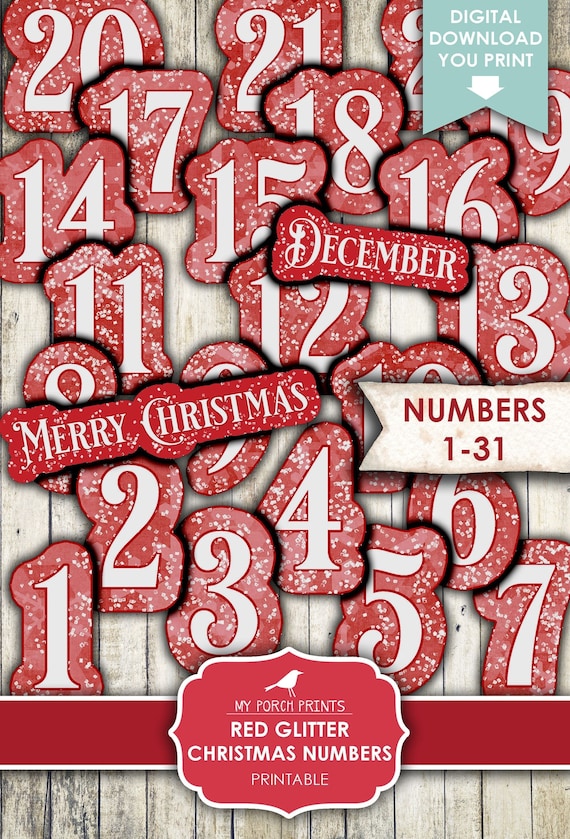 Christmas Numbers To Print