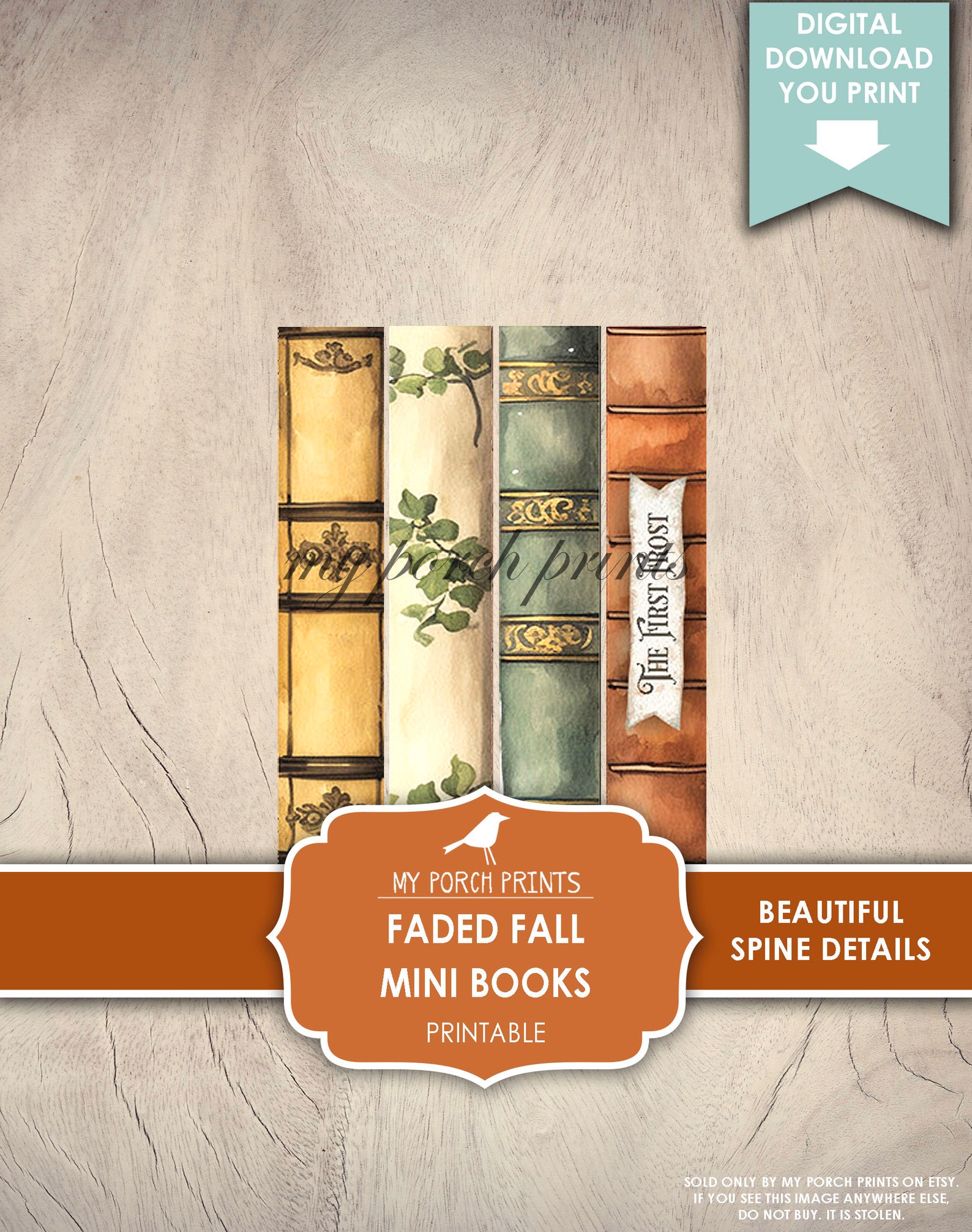 Faded Fall Mini Books, Autumn, Miniature, Book, Gothic, Sunflower ...