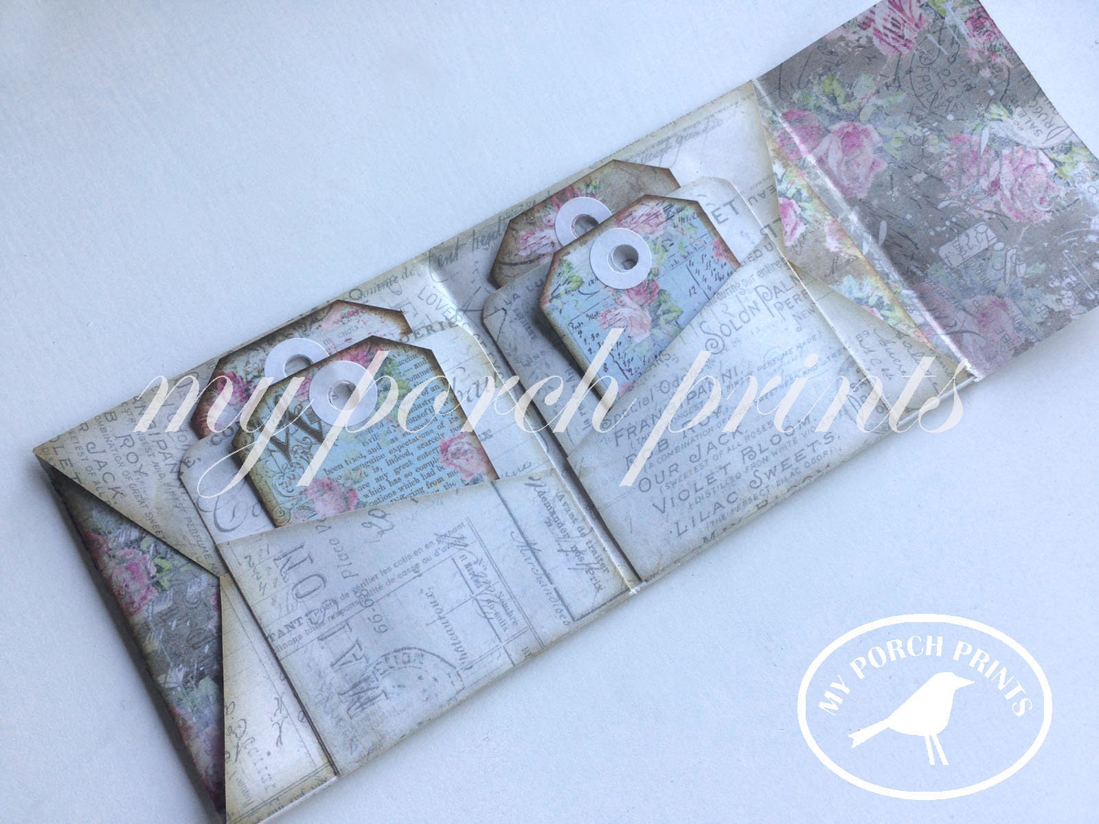 Shabby Journal Pocket Envelope Loaded Envelope Junk Journal - Etsy
