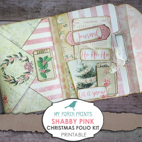 Christmas Mini Folio Junk Journal My Porch Prints - Etsy