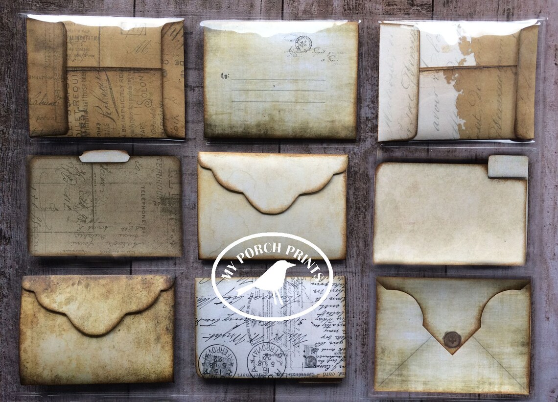 Mini Envelopes File Folder Pocket Letter Craft Kit Card - Etsy