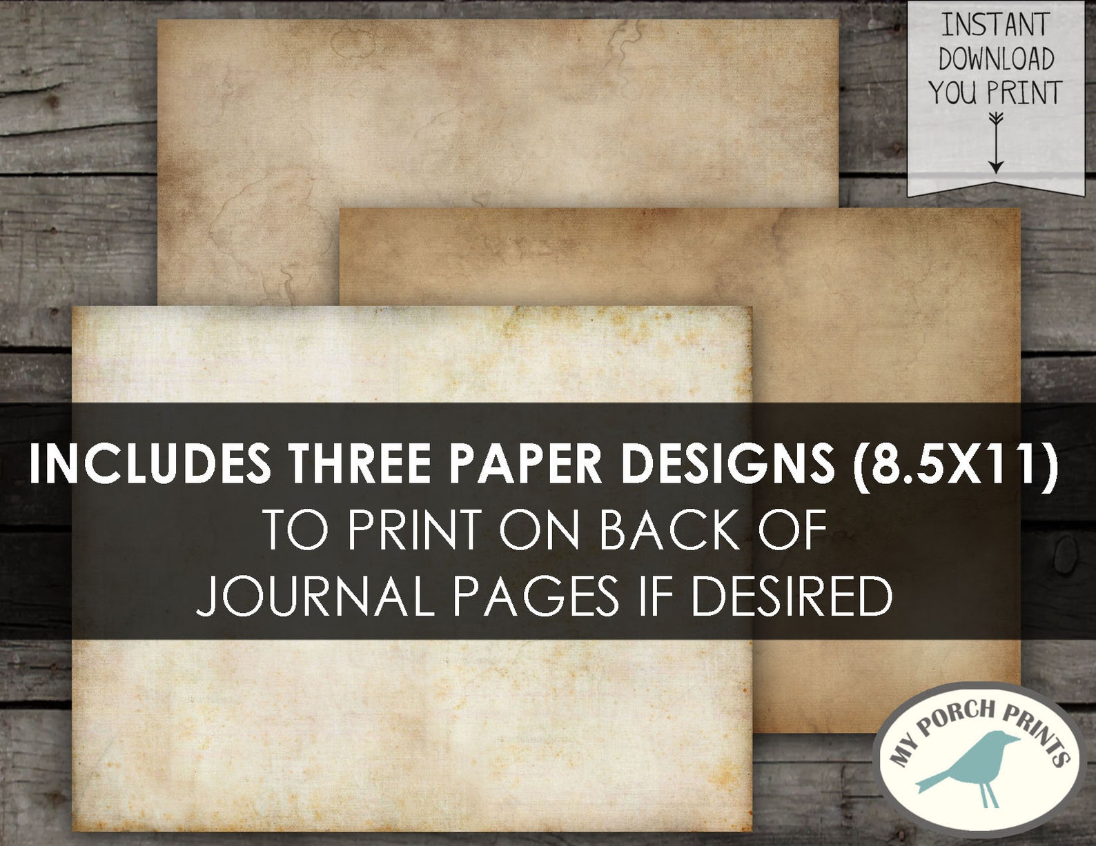 Faded Notebook, Junk Journal, Pages, Paper, 8.5x11 Inch, Book, Grunge ...