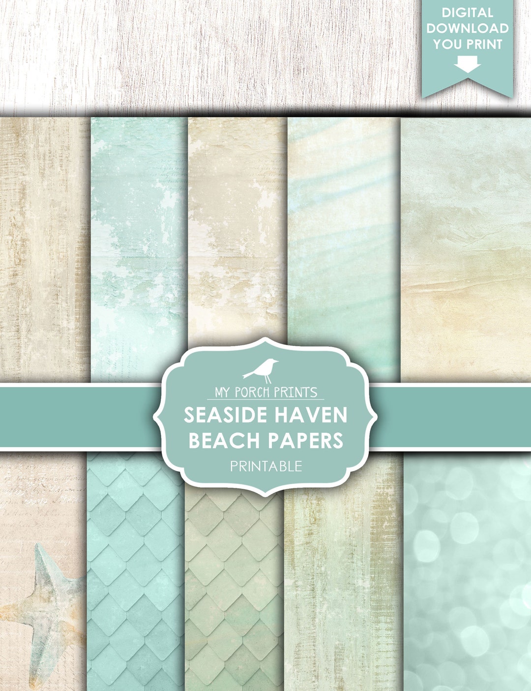 Junk Journal, Papers, Seaside, Haven, Beach, Vacation, Hawaii, Coast ...
