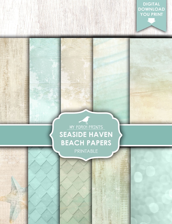 Junk Journal Papers Seaside Haven Beach Vacation Hawaii - Etsy