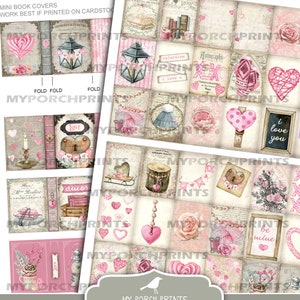 Valentine Mini Books, My Cozy, Junk Journal, Craft Kit, Box, Valentines ...