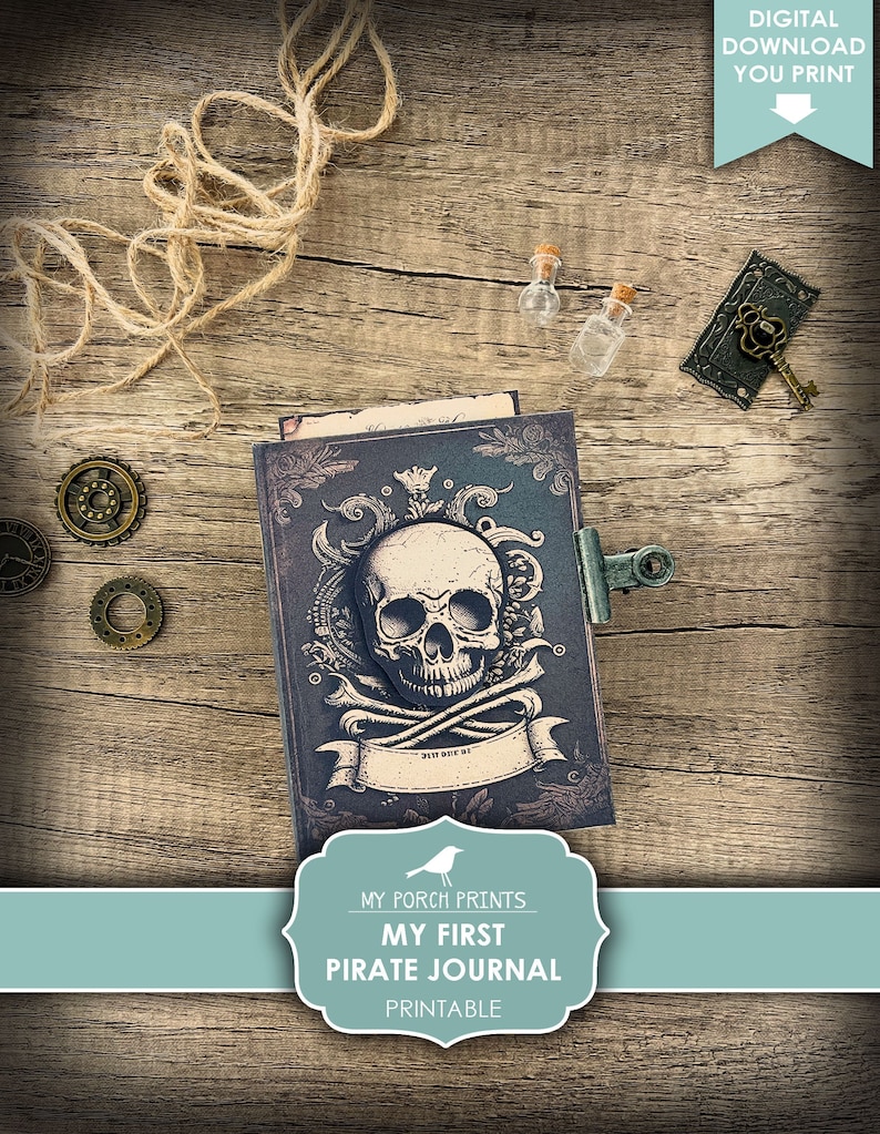 My First Pirate Junk Journal Beginner's Kit Kids Boys Children Guy Book ...
