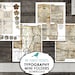 Mini File Folders, Typography, Scrapbook Kit, Junk Journal Kit ...