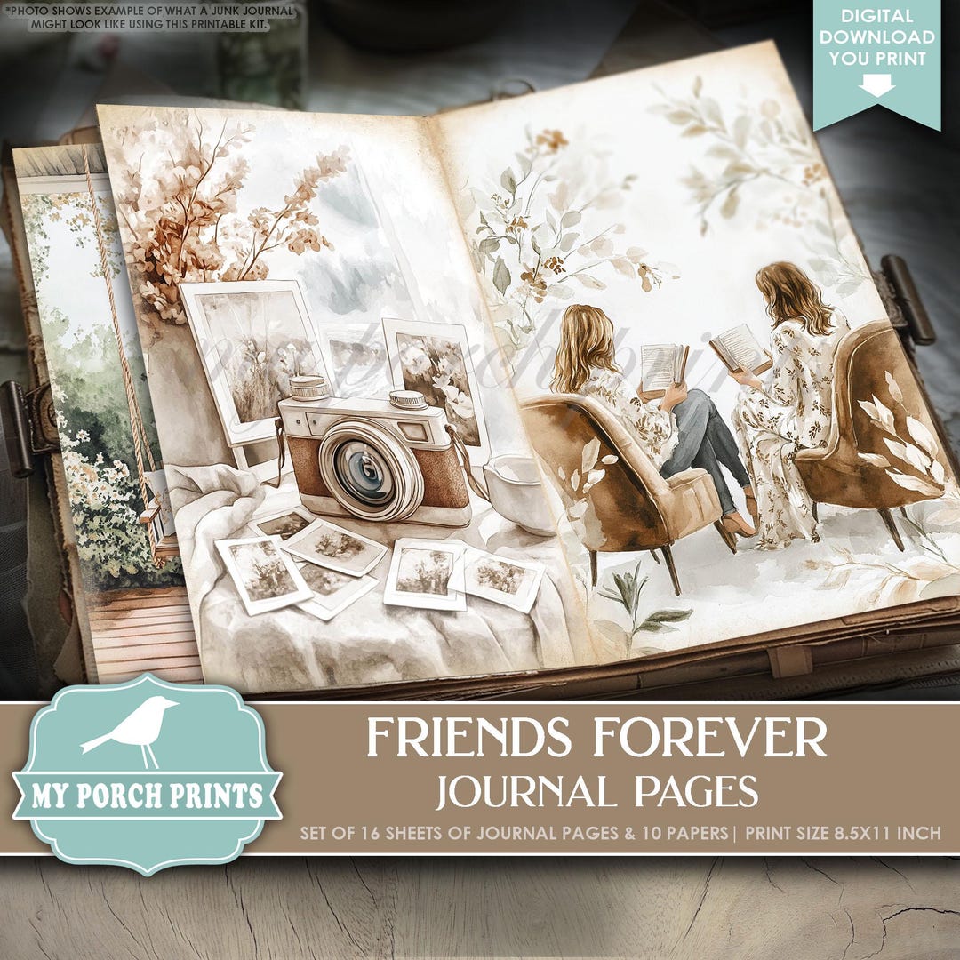Friends Forever PAGES & PAPERS, Best Friend, Sisters, Friendship, Gift ...
