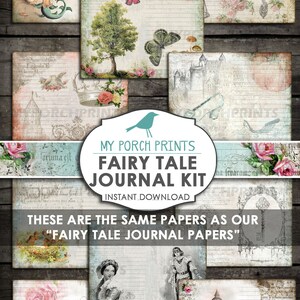 Fairy Tale, Junk Journal Kit, Printable Paper, Little Girl, Child ...