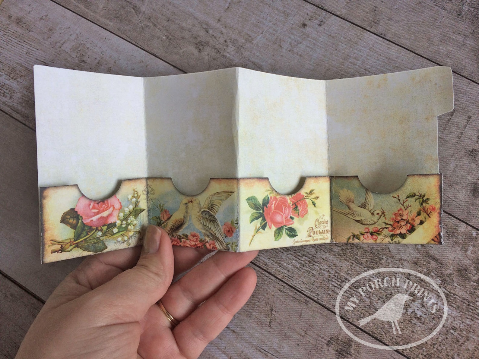 Mini File Folders Roses Scrapbook Kit Junk Journal Kit - Etsy