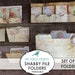 Shabby Mini File Folders, Junk Journal Kit, Printable, Ephemera Roses ...