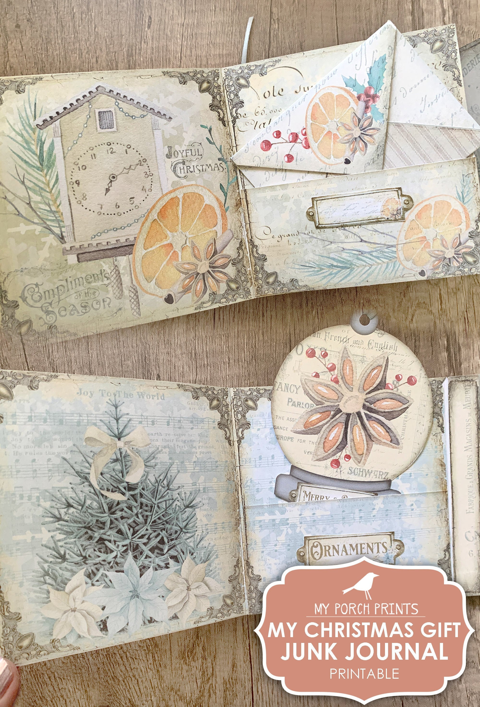 Embellishments Papercraft Pink Winter Wonderland Digital Paper ...