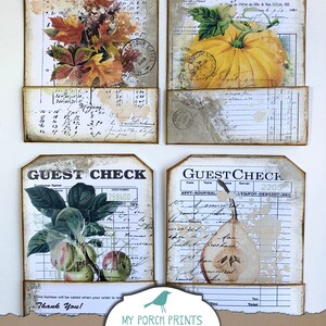 Fall Harvest Pocket Tags, Autumn, Loaded Envelope, Junk Journal Kit ...