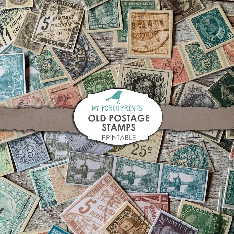 Vintage Postage Print - Etsy UK