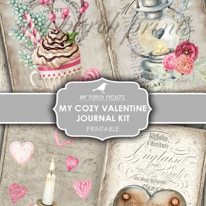 My Cozy Valentine, Junk Journal, Valentines Day, Gift, Book, for Him ...