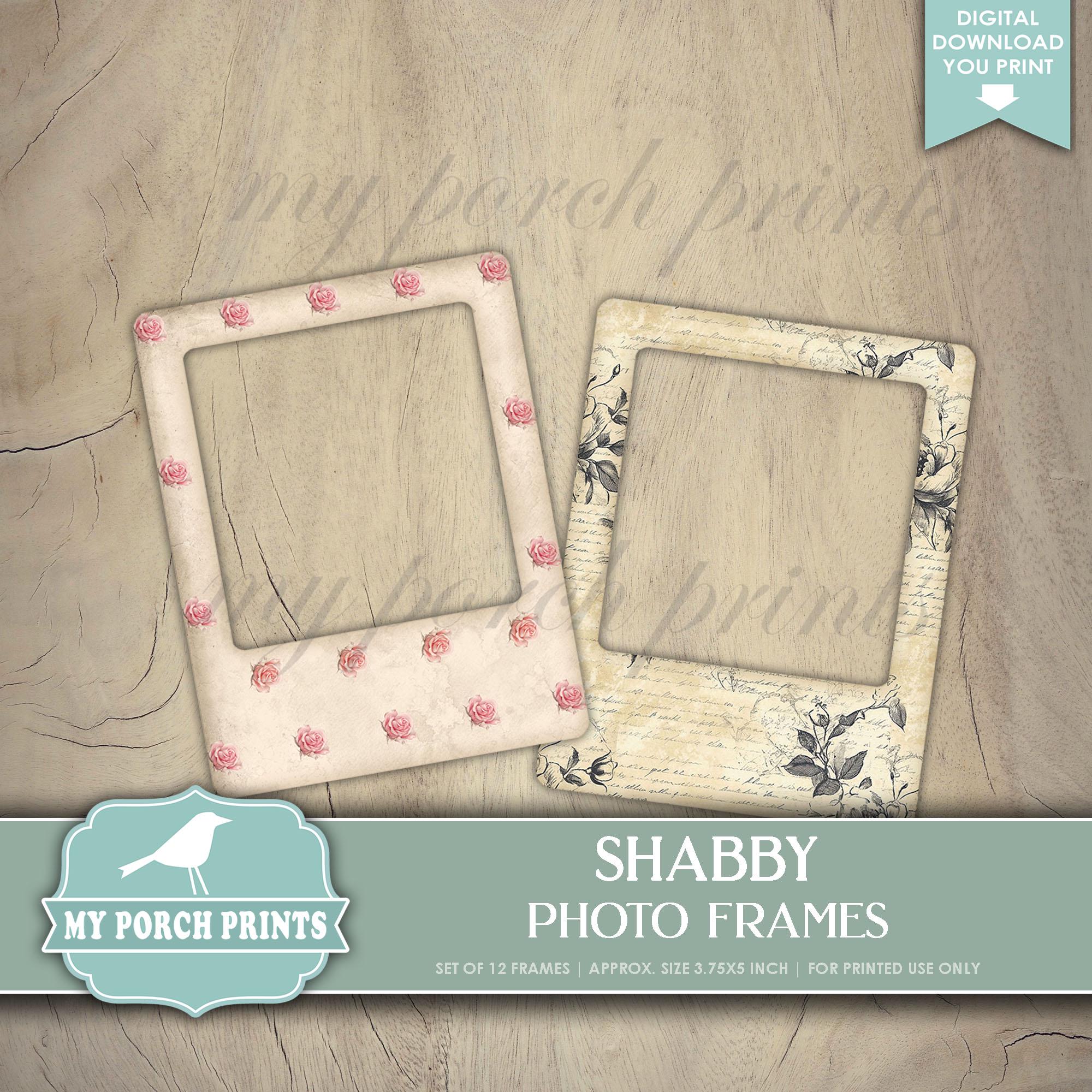 Shabby Photo Frames, Junk Journal, Photograph, Scrapbooking, Frame ...