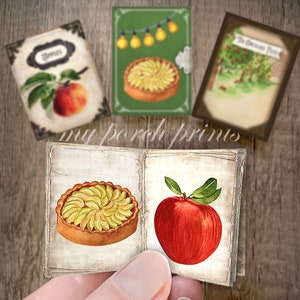 Mini Books, Junk Journal, Apple, Picking, Fall, Apples, Red, Orchard ...