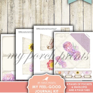 My Feel Good Junk Journal Kit, Gift Idea Anti Anxiety Depression Self ...