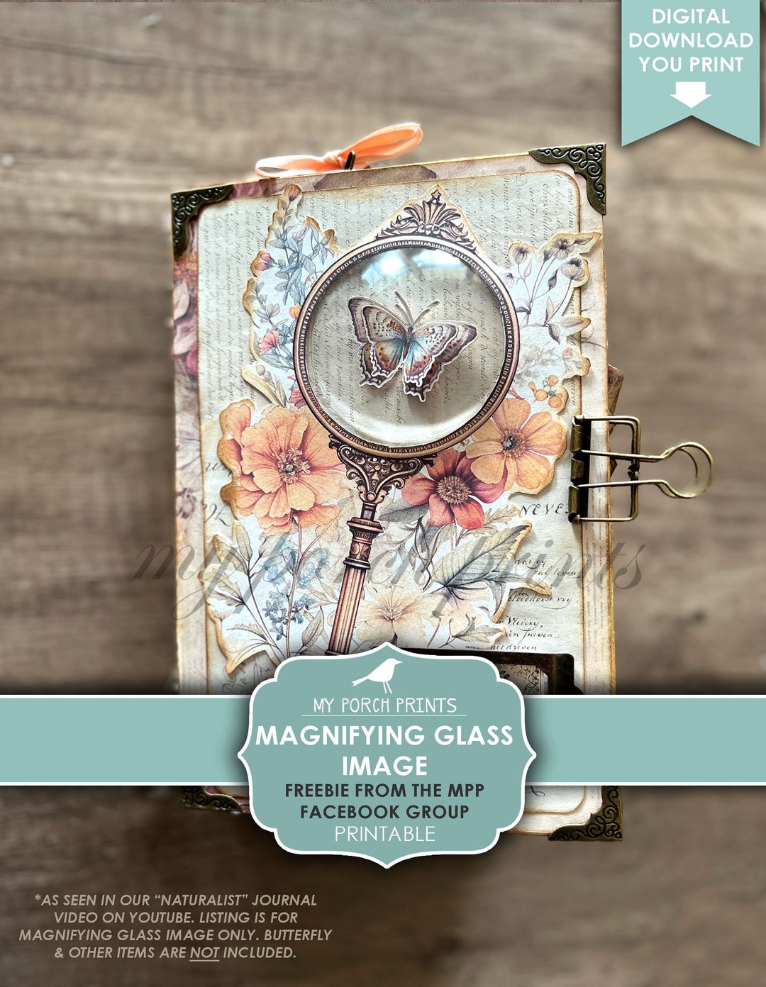 Junk Journal, Magnifying Glass, Circle, Freebie, Template, Facebook ...