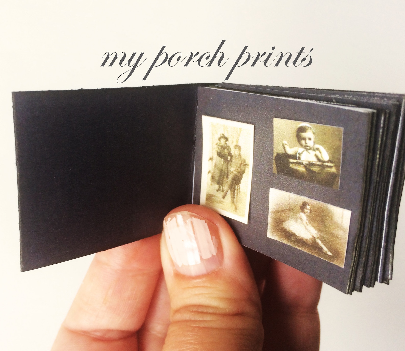 Mini Photo Album, Mini Book, Vintage, Photograph, Ephemera, Old ...