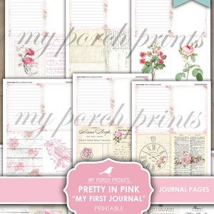 Junk Journal, Pretty in Pink, My First, Beginner's, Kit, Shabby, Girl ...