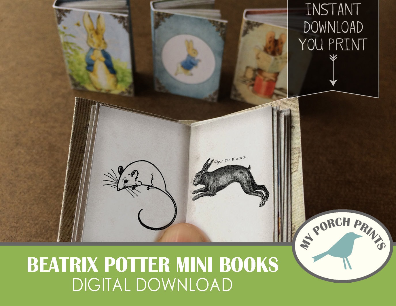 Beatrix Potter Mini Books Peter Rabbit Junk Journal Kit - Etsy