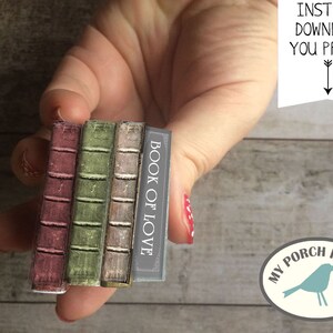 Love Mini Books, Junk Journal, Charm, Valentine's Day, Gift for Him ...