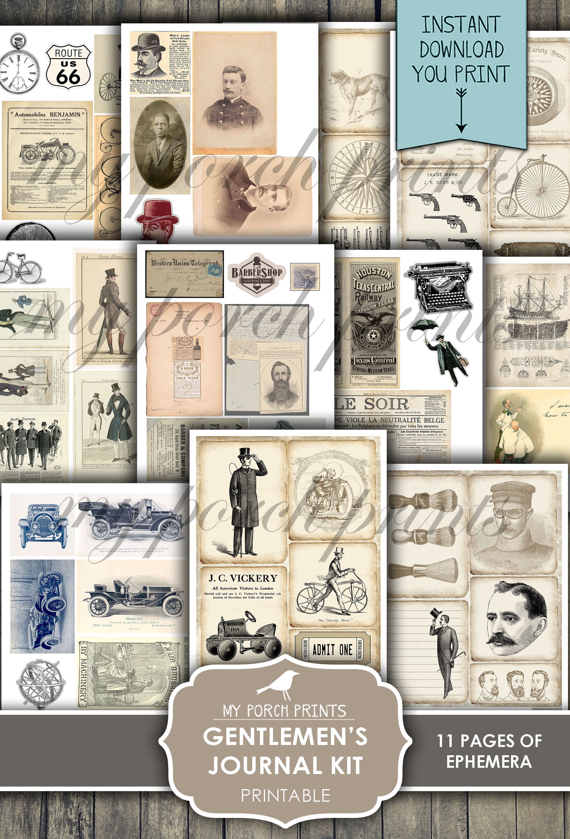 Gentlemen, Junk Journal, Man, Him, Masculine, Fathers Day, Steampunk ...