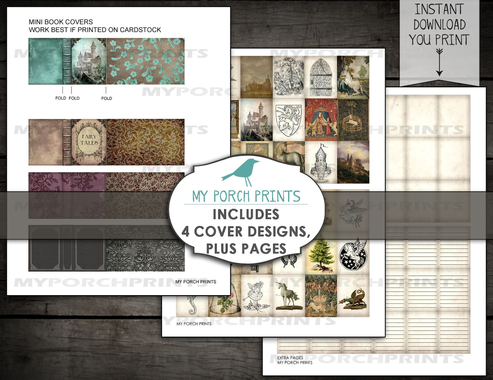 Fairy Tale Mini Books Vintage Junk Journal Potion - Etsy