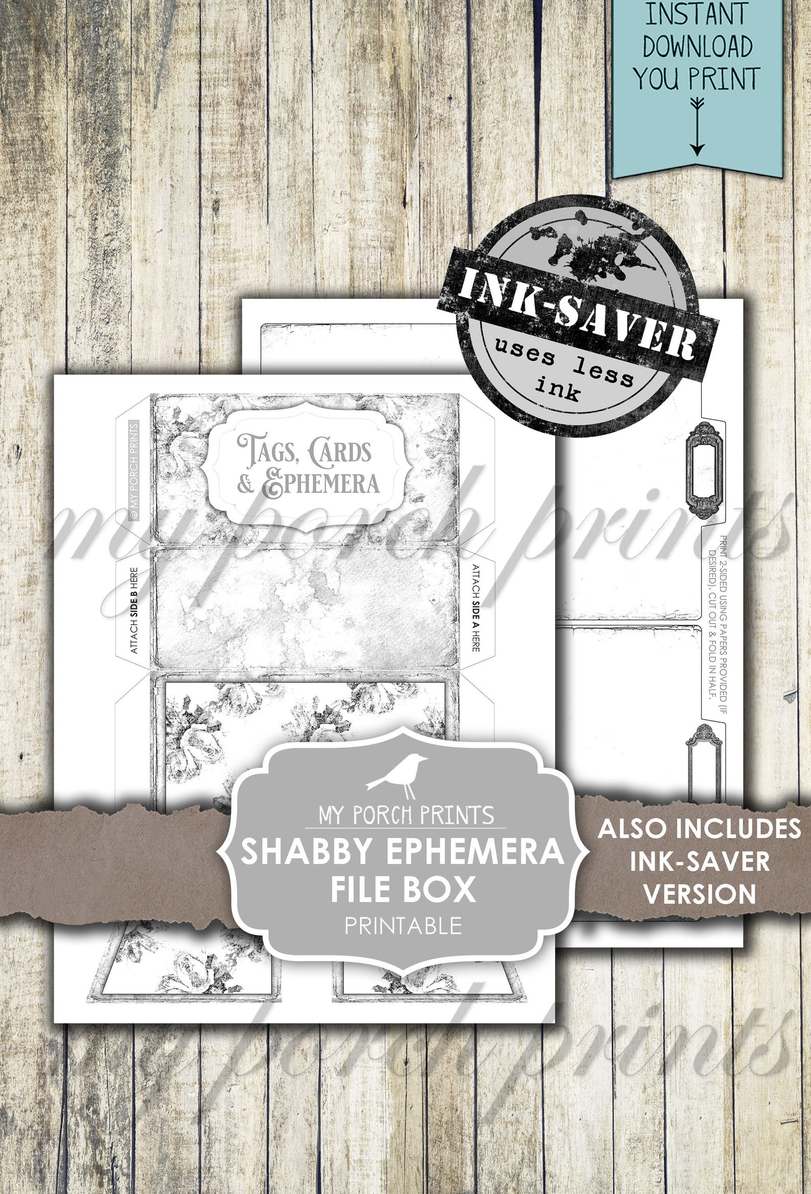 Ephemera, Box, Shabby Chic, Junk Journal, Pastel, Storage, My Porch ...