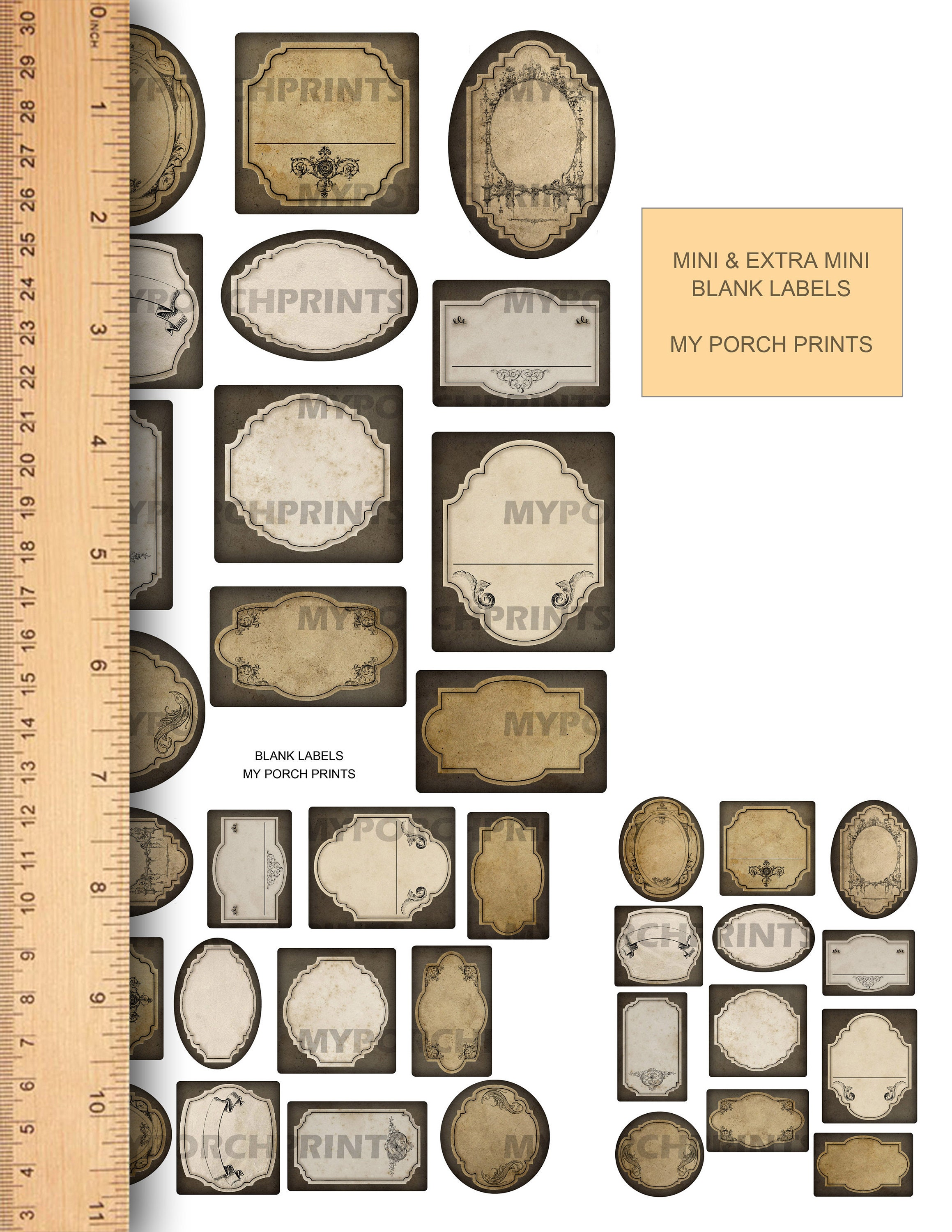 Potion Labels, Apothecary, Label, Blank, Wizard, Steampunk, Halloween ...