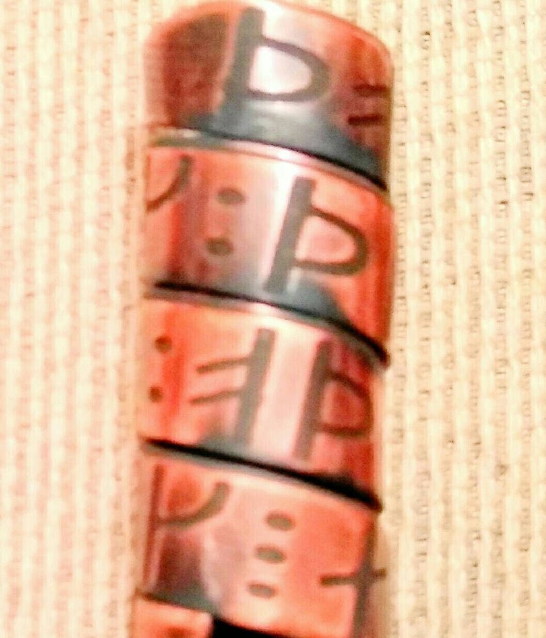 Viking Spiral Hair Bead/pendant Runic Inscription or Plain - Etsy