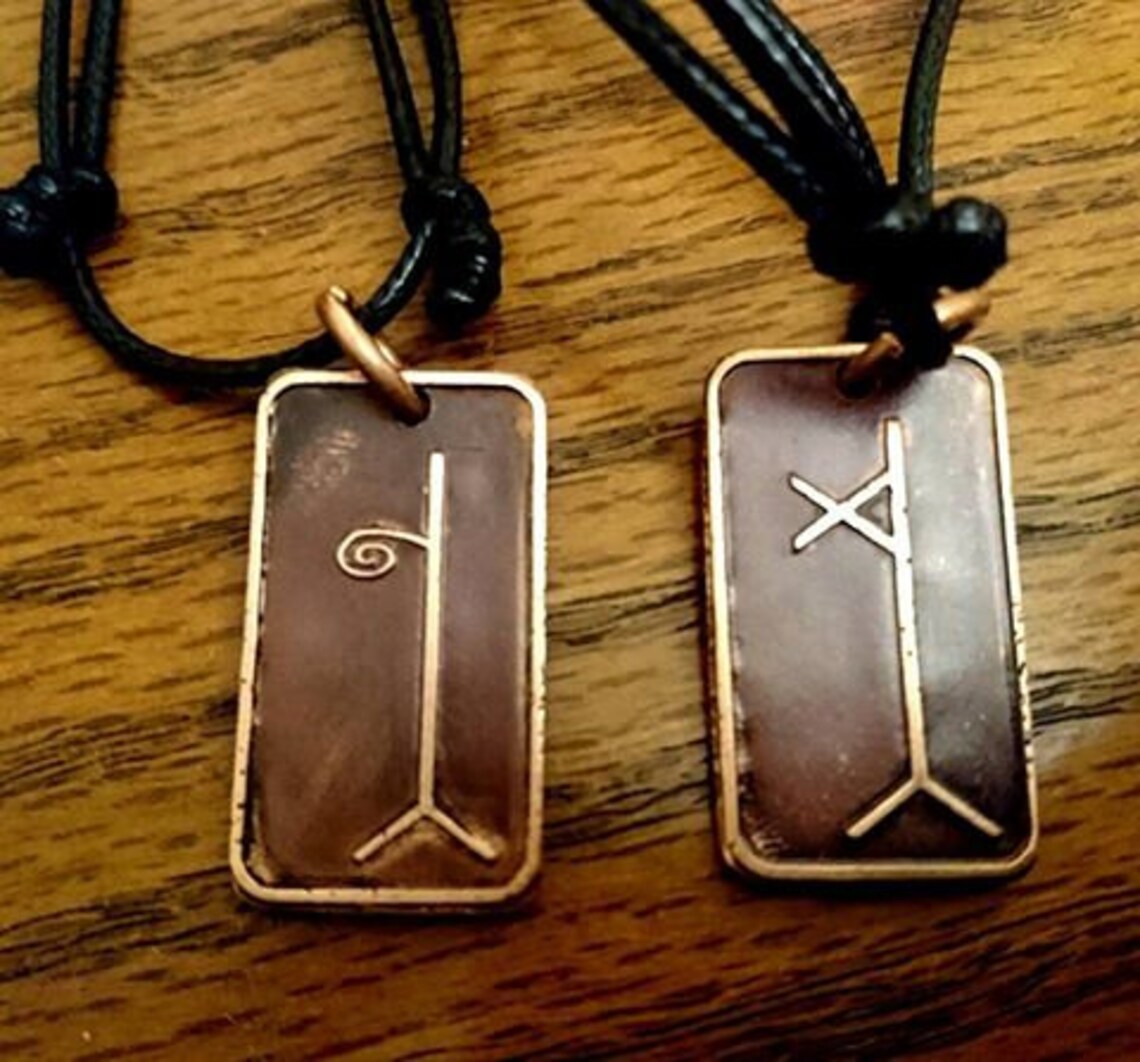 Irish/celtic Druid Ogham Rune Pendent Awen OBOD Pagan - Etsy