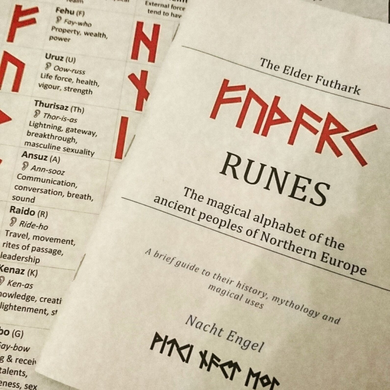 Ebook PDF Elder Futhark Rune Book (norse, Viking, Asatru, Tarot ...