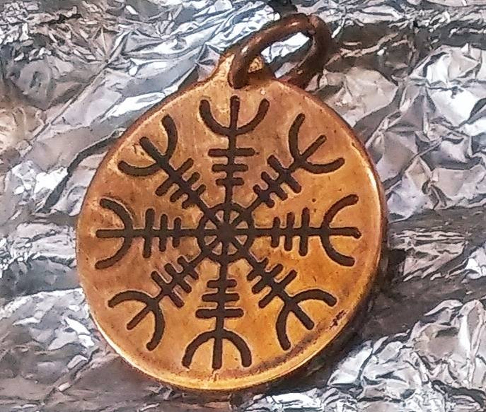 Helm of Awe Pendant-norse Symbol of Protection Aegishjalmer - Etsy