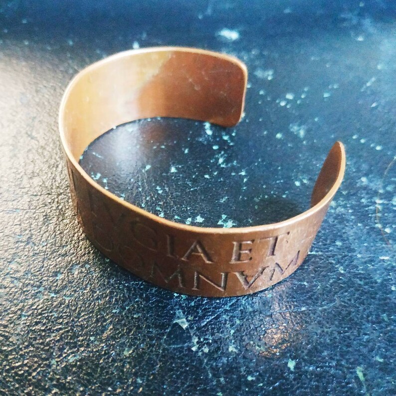 Roman Slave Bracelet BDSM Love Token Copper Latin Cuff - Etsy