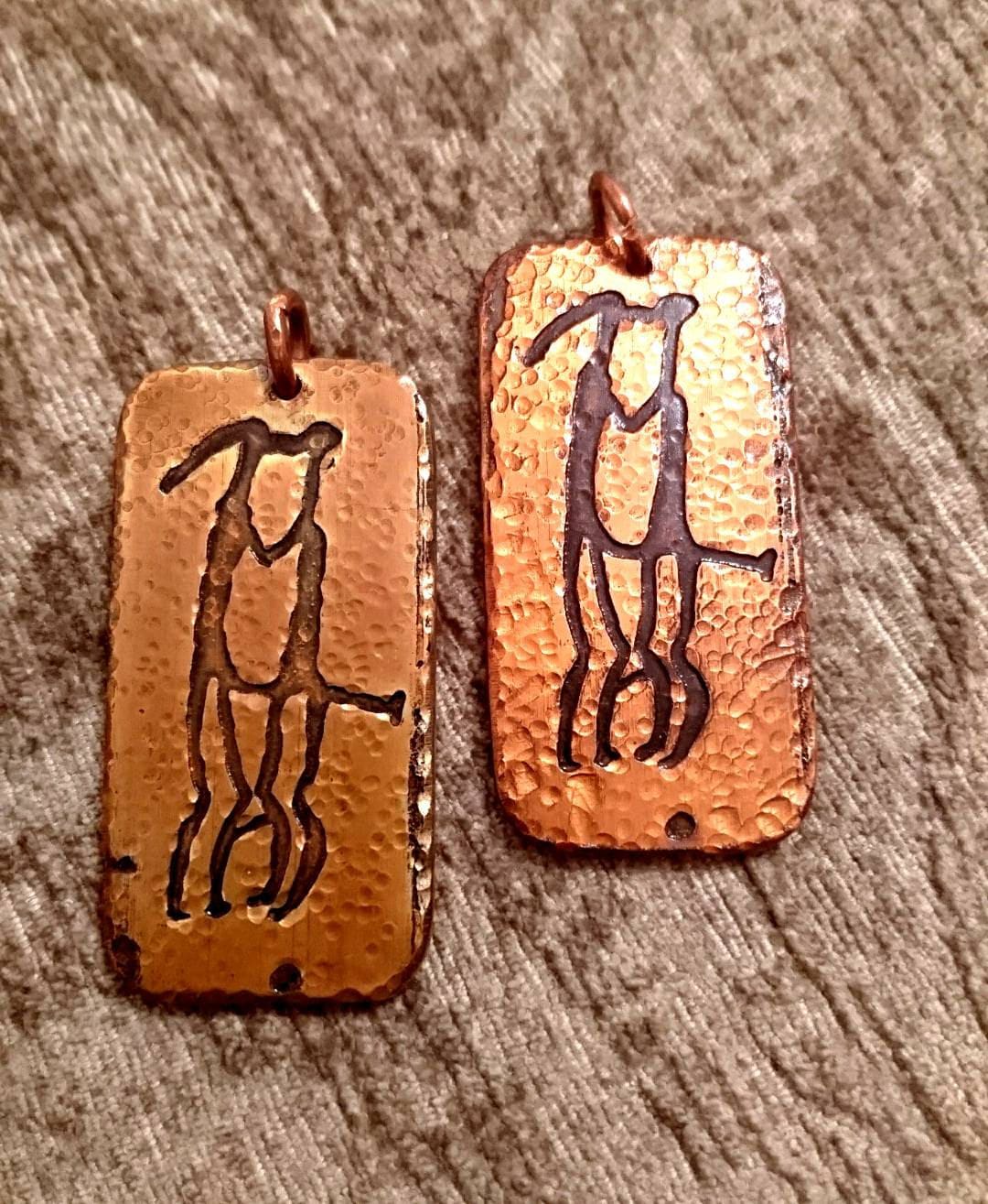 Primal Love Pendant, Bronze Age Petroglyph in Copper Pagan, Shamanic ...