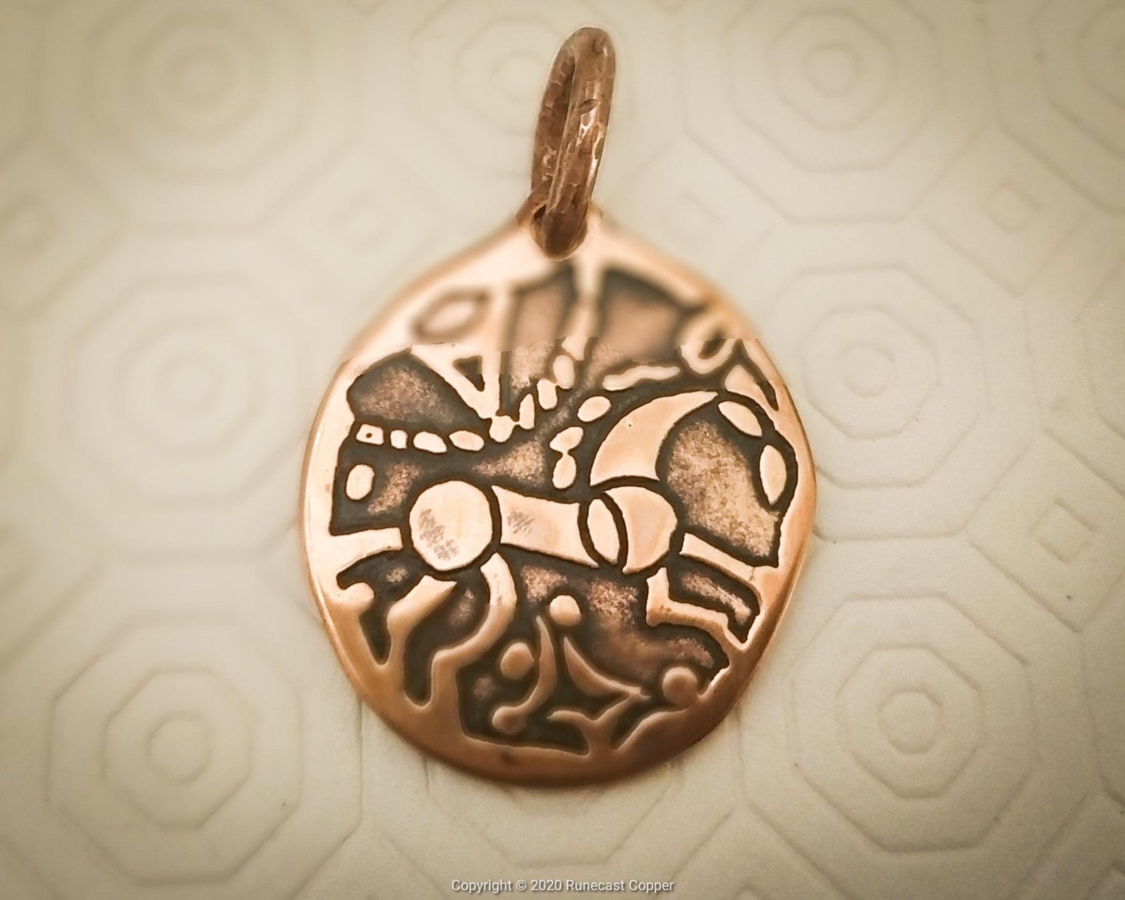 Celtic Iceni Horse Pendant Heavy Copper Necklace Boudicca | Etsy