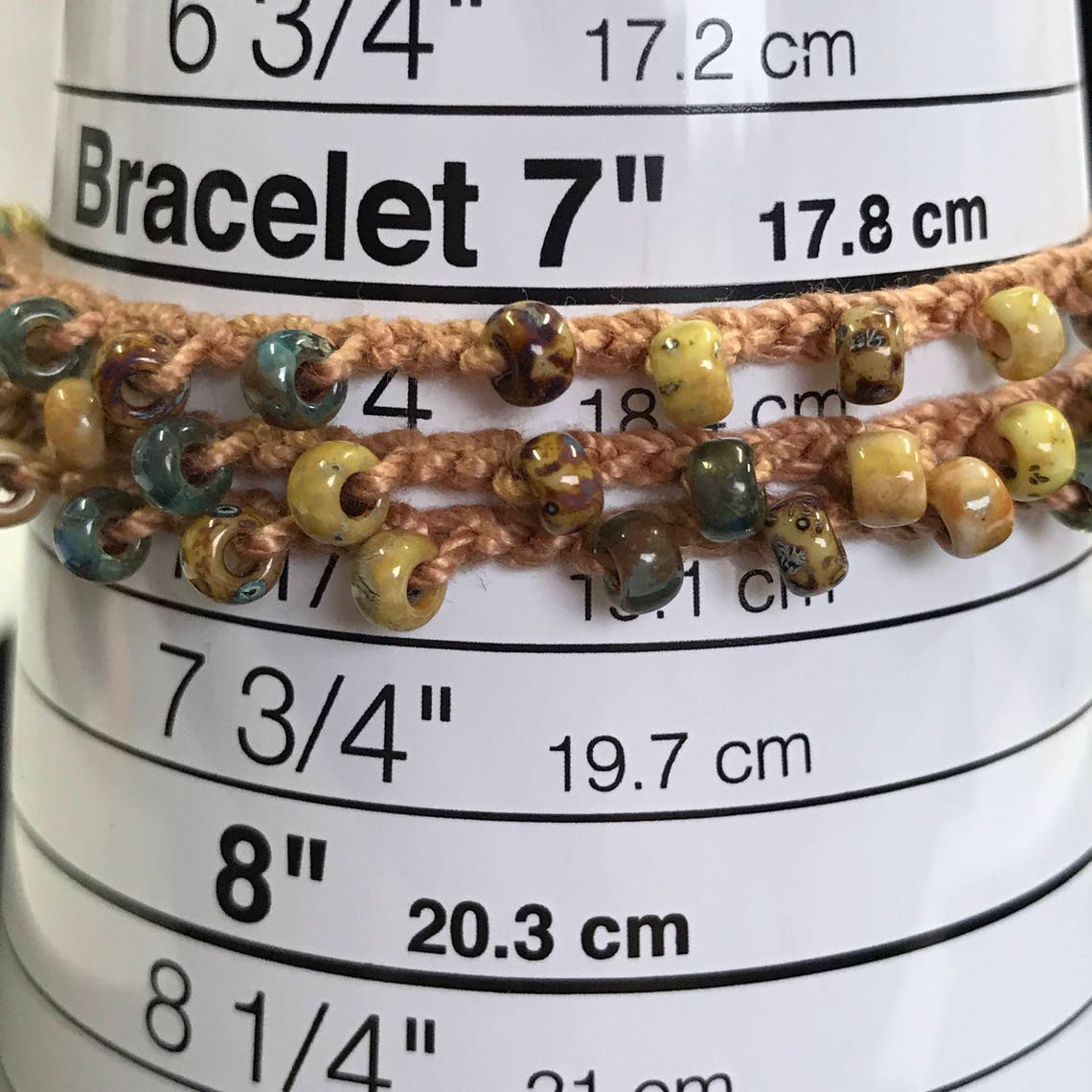 Picasso Crocheted Beaded Necklace/wrap Bracelet 21 Inches - Etsy