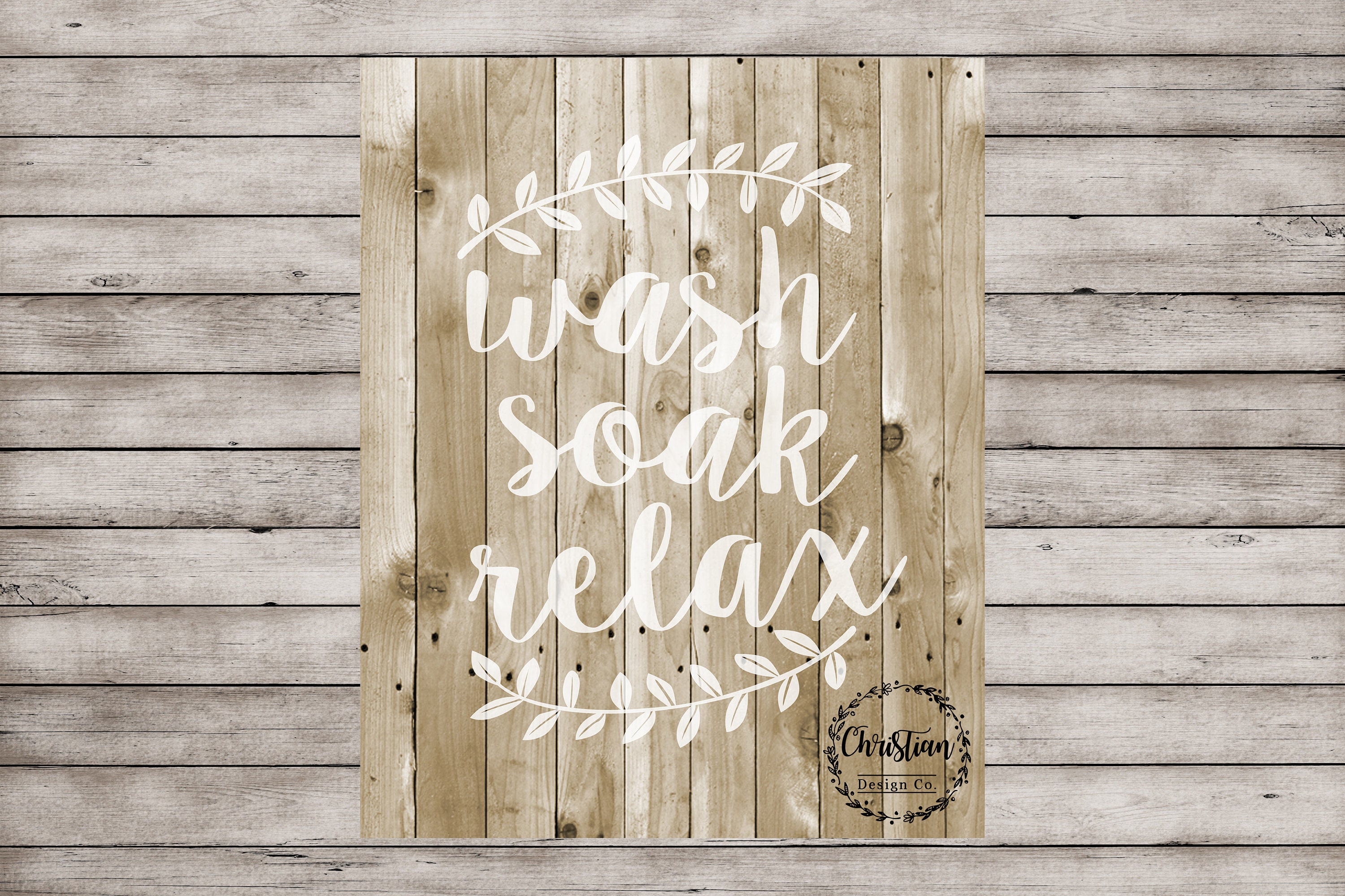 Wash Soak Relax Sign Bathroom Sign Rustic Wall Art Rustic Bathroom ...