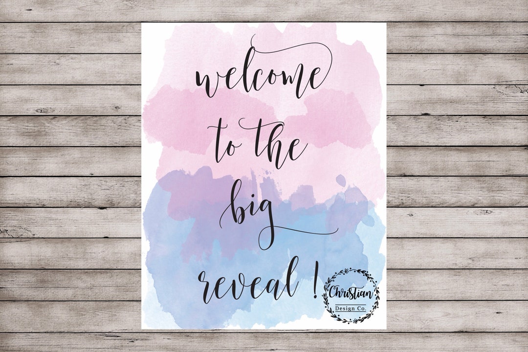 Gender Reveal Sign, Gender Reveal Signs, Gender Reveal Ideas, Gender ...