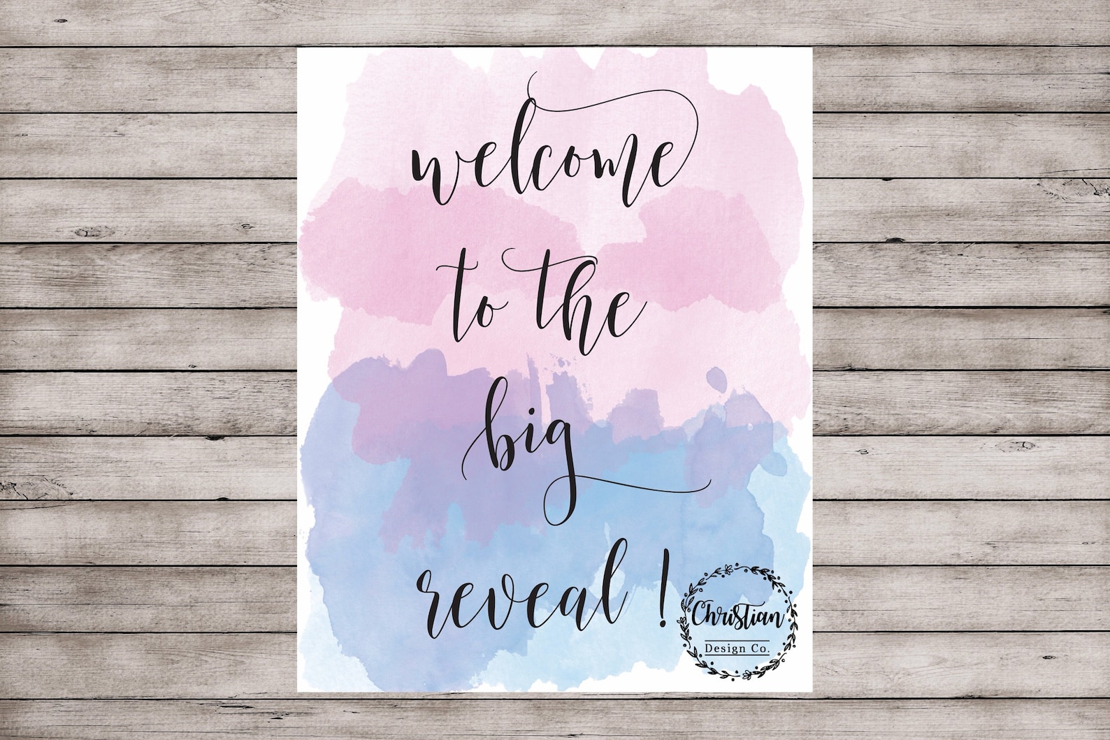 Gender Reveal Sign Gender Reveal Signs Gender Reveal Ideas - Etsy