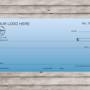 Giant Check, Presentation Check, Big Check, Oversized Check, Giant ...