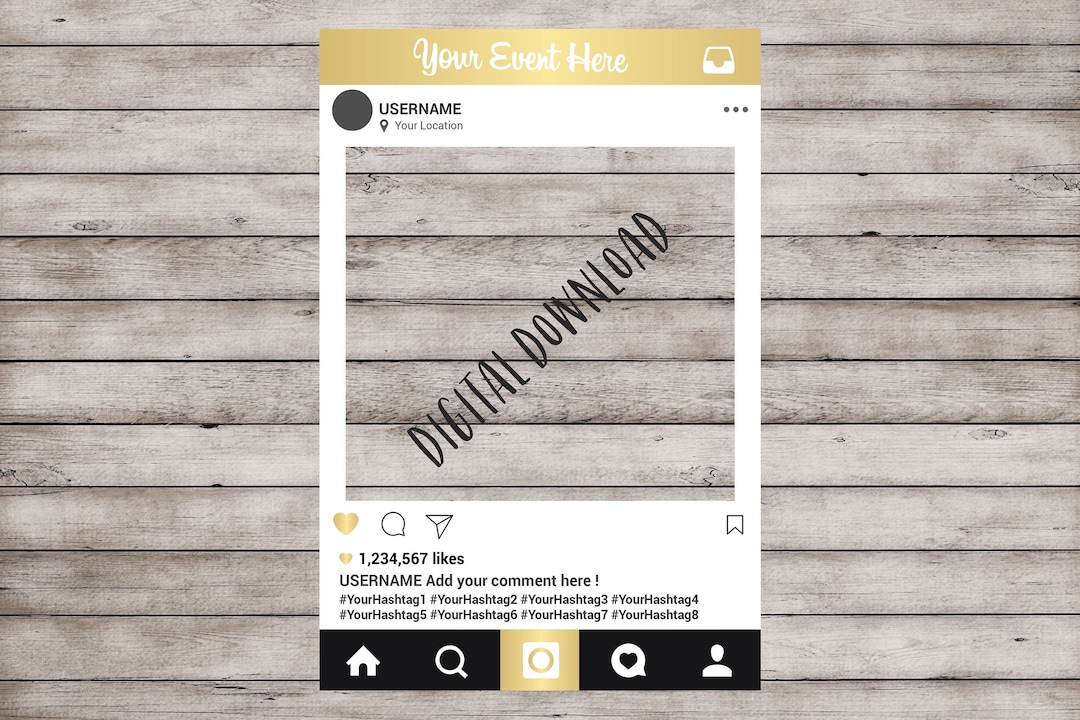 Instagram Frame Prop, Instagram Frame, Instagram Prop, Photo Booth ...