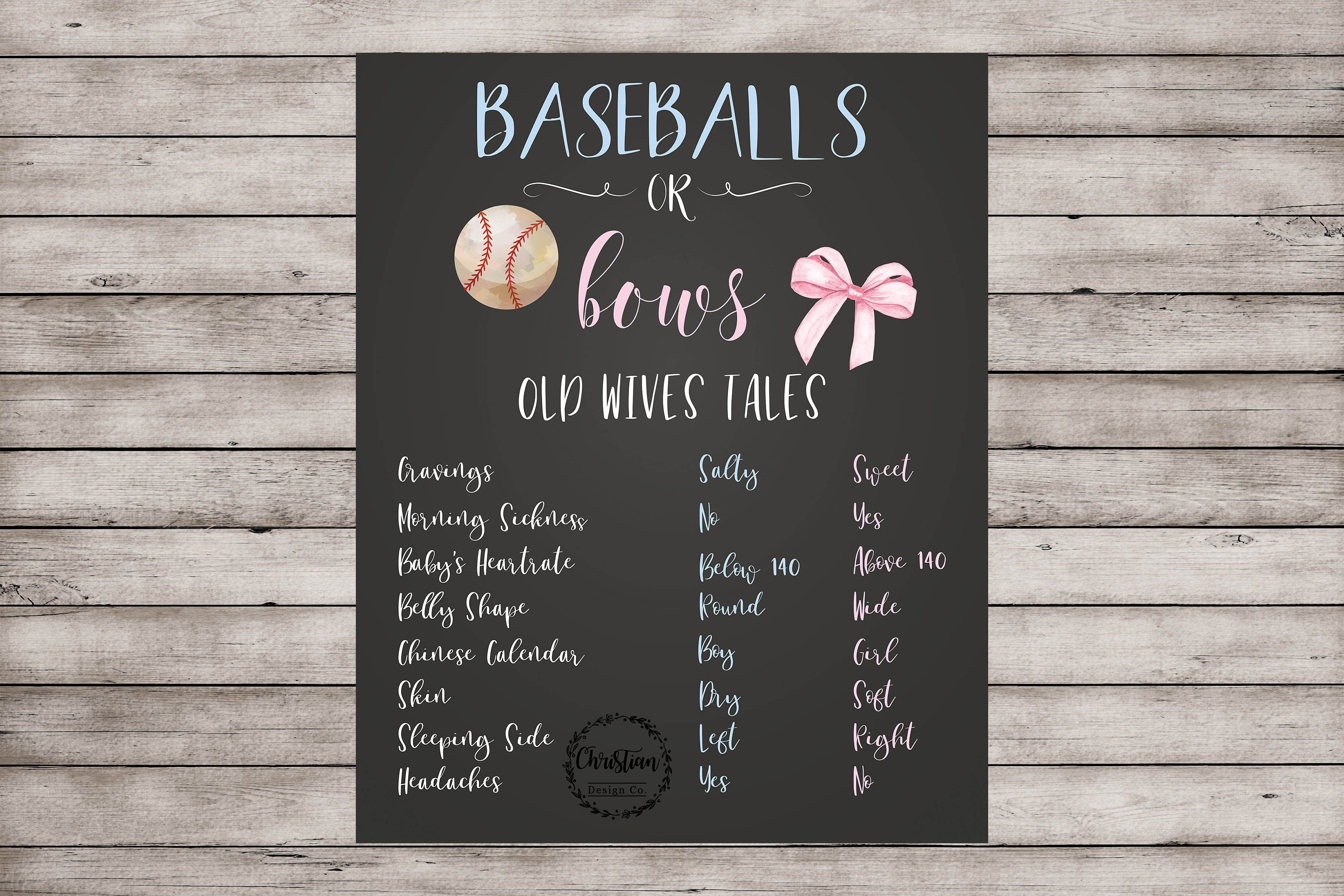 Gender Reveal Decorations Baseball or Bows Baseballs or | Etsy